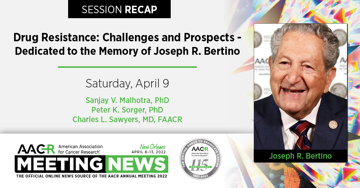 Session on drug resistance honors late researcher Joseph R. Bertino, MD ...